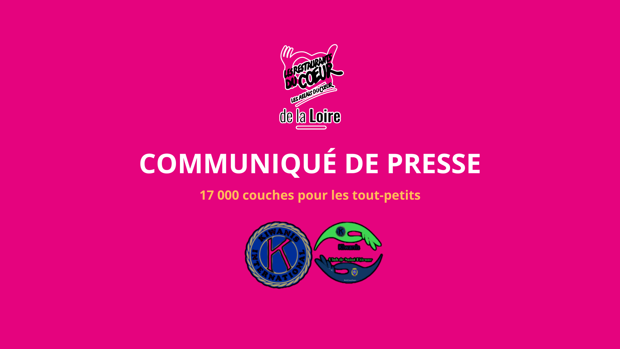 COMMUNIQUÉ DE PRESSE : 17 000 couches pour les tout-petits : un don ...